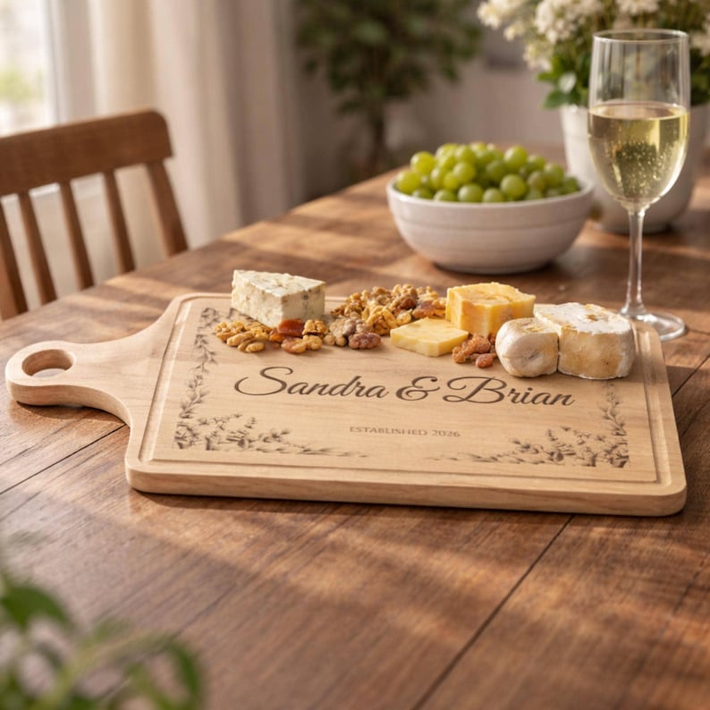 Personalized Cutting Board Custom Maple Wood Engraved Kitchen Cutting ...