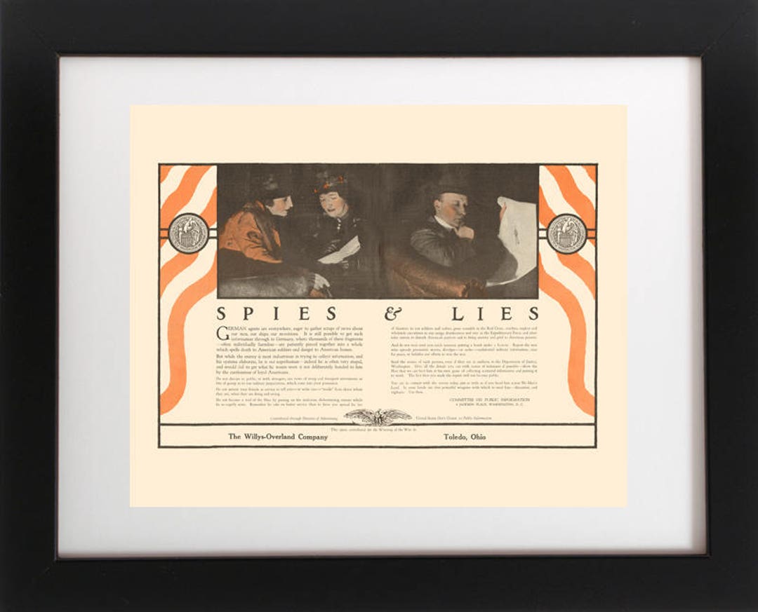 Antique WWI Spy American German Nazi SPIES & LIES Espionage ...