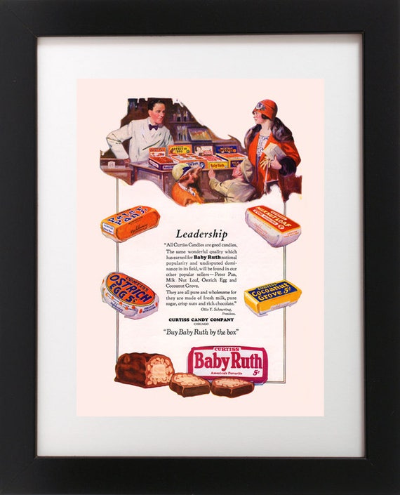 Vintage Baby Ruth CHOCOLATE Candy Bar Grocery Store Mother | Etsy