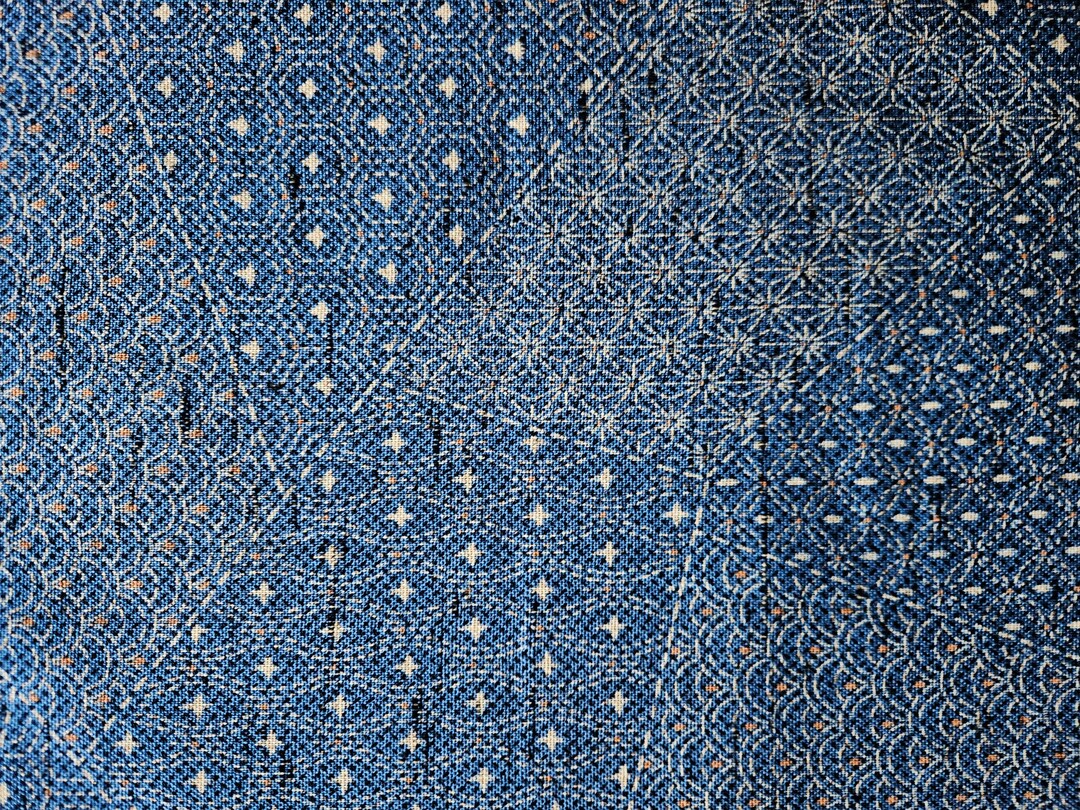 Japanese Kimono Fabric Remnant Patchwork Patterned Wool Blend 52 - Etsy