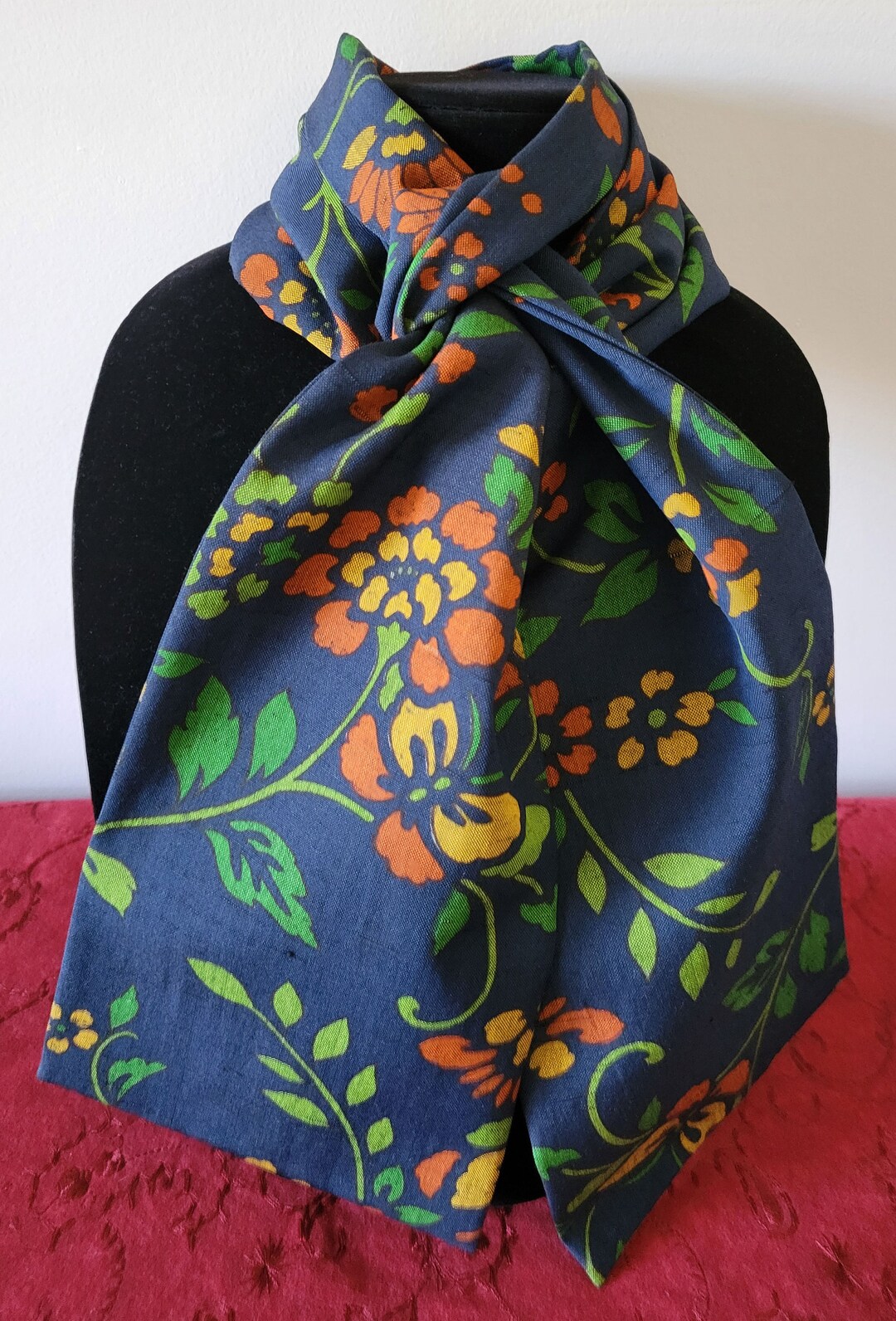 S702 Folk Pattern Wool Scarf - Etsy