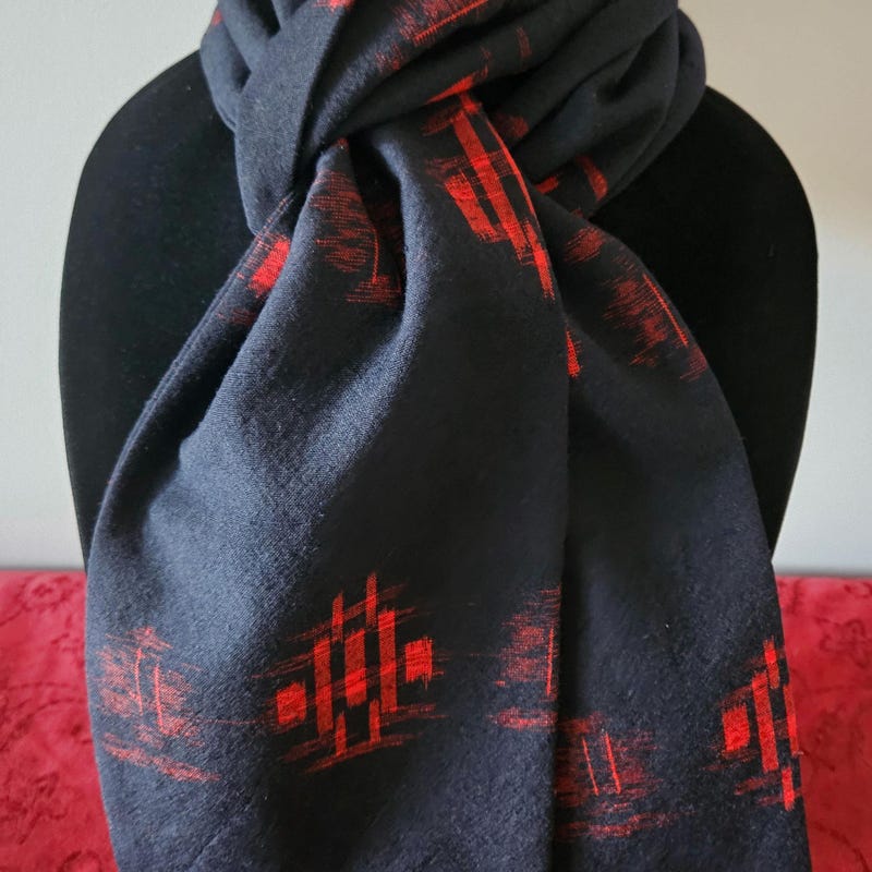 Japanese Upcycled Scarf - Etsy