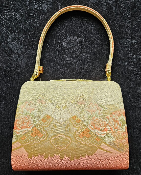 vintage japanese brocade bag - Gem