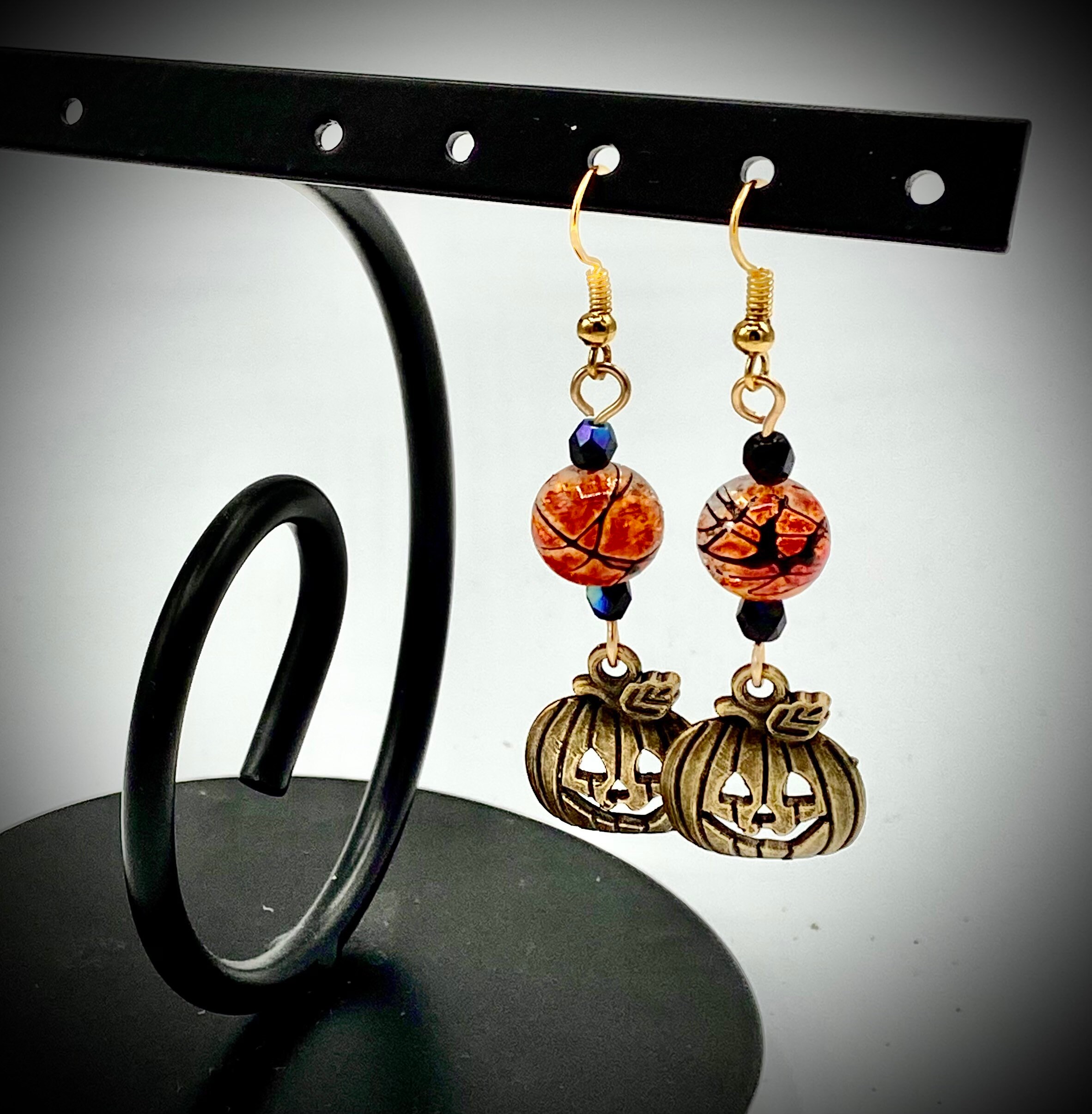 Pumpkin Charm Halloween Earrings, Halloween Earrings,pumpkin Earrings ...