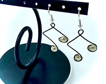 Music Note Earrings - Etsy