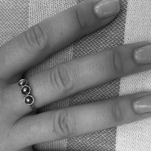 Sterling Silver Flower Buds Ring, Hand Forged - Etsy
