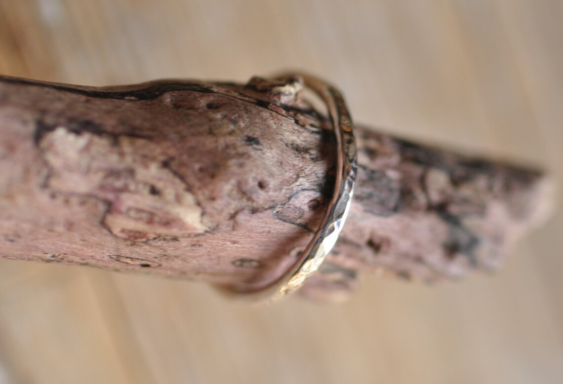 Five Hand Forged Sterling Silver Hammered Stacking Rings - Etsy