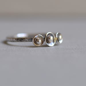Sterling Silver Flower Buds Ring, Hand Forged - Etsy