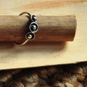Sterling Silver Flower Buds Ring, Hand Forged - Etsy