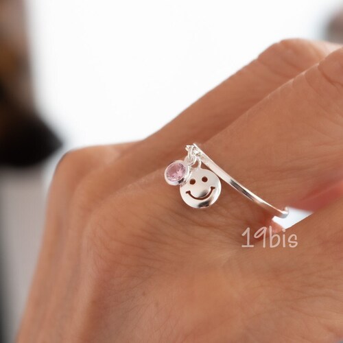 Smiley Face Ring Emoji Jewelry Happy Face Ring Smiley - Etsy