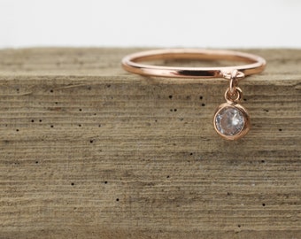 Dangle charm ring | Etsy