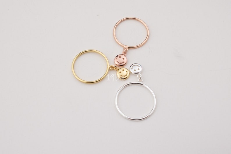 Smiley Face Ring Emoji Jewelry Happy Face Ring Smiley - Etsy