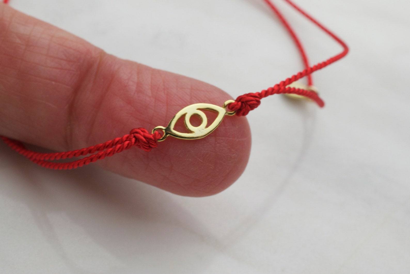 Evil Eye Bracelet Adjustable Eye Bracelet Tiny Evil Eye - Etsy