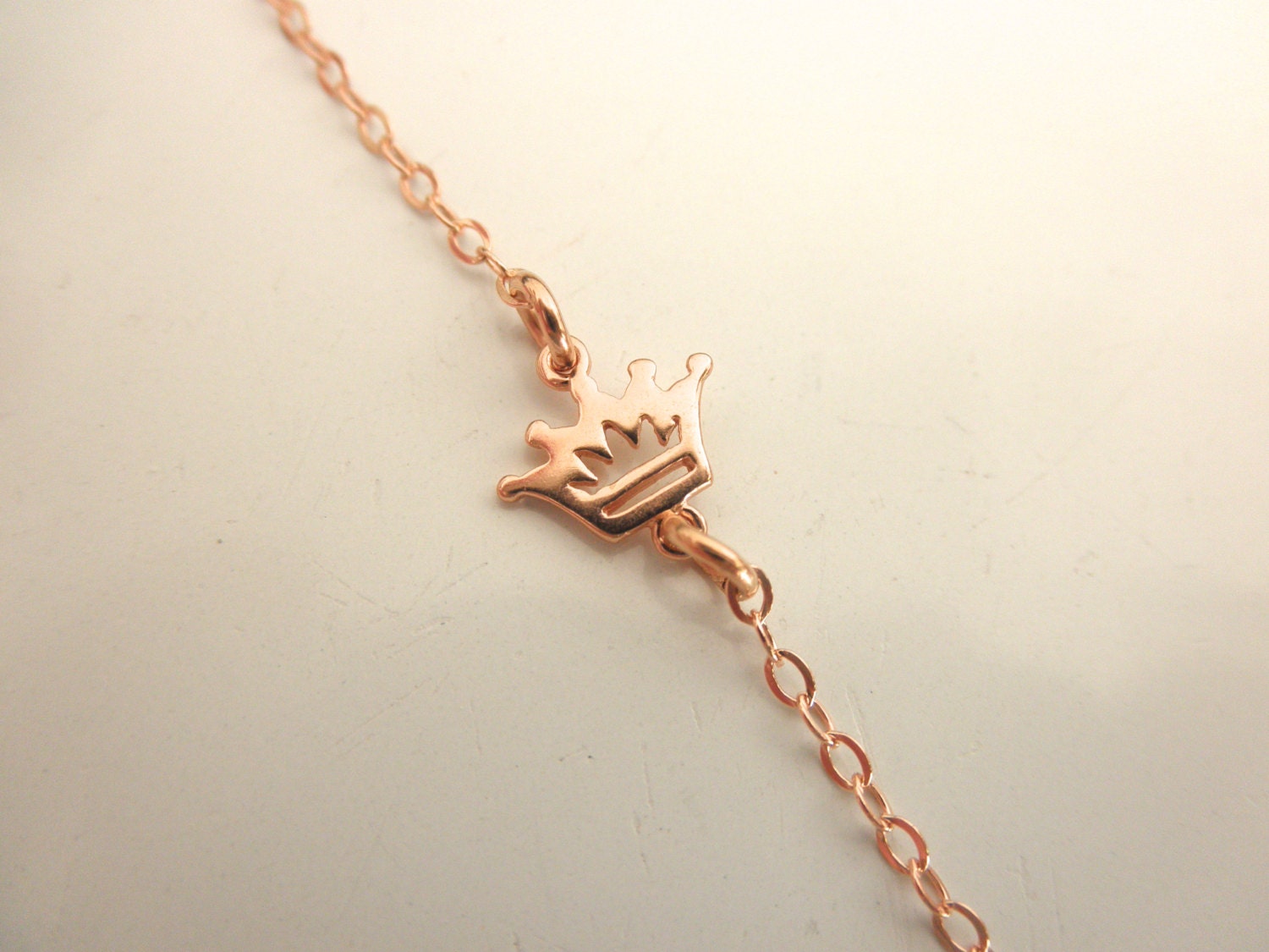 Tiny Crown Bracelet Mini Crown Small Crown Bracelet Rose - Etsy