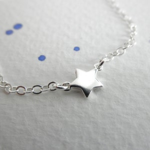 Tiny Star Necklace - Silver Star - Single Star Necklace - Teeny Tiny ...