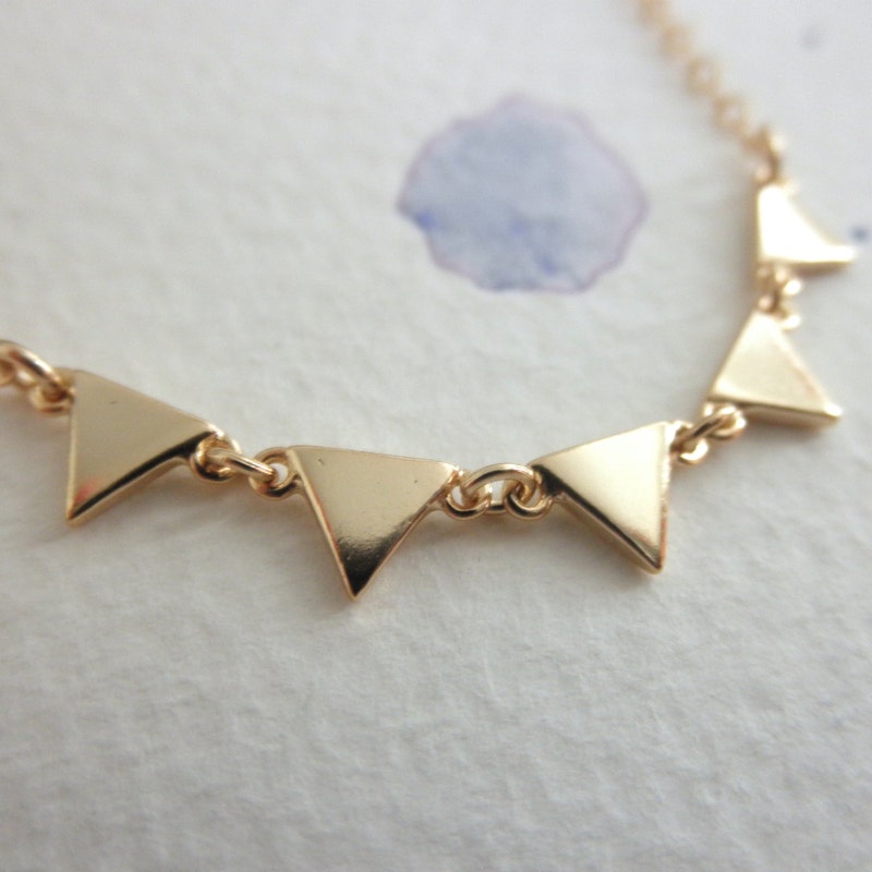 Triangle Necklace - Etsy