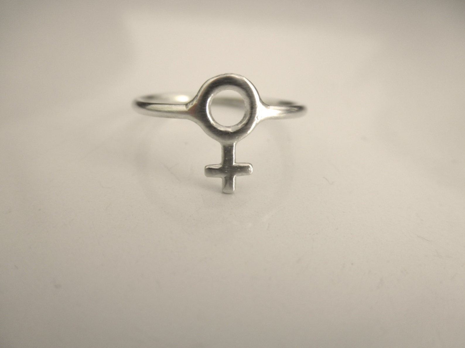 Female Symbol Ring Solid 925 Terling Silver Ring Female | Etsy