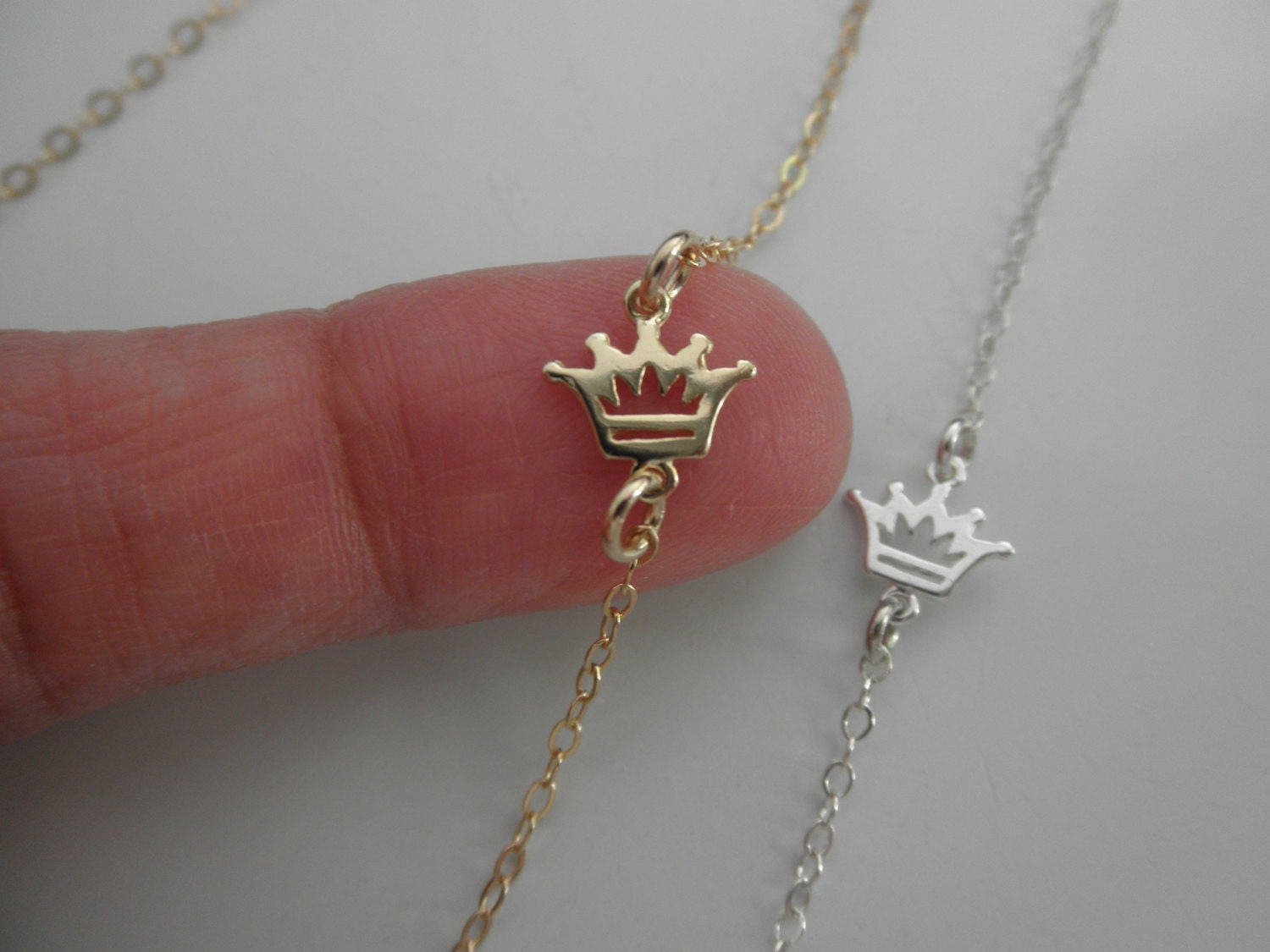 Tiny Crown Bracelet Mini Crown Small Crown Bracelet | Etsy