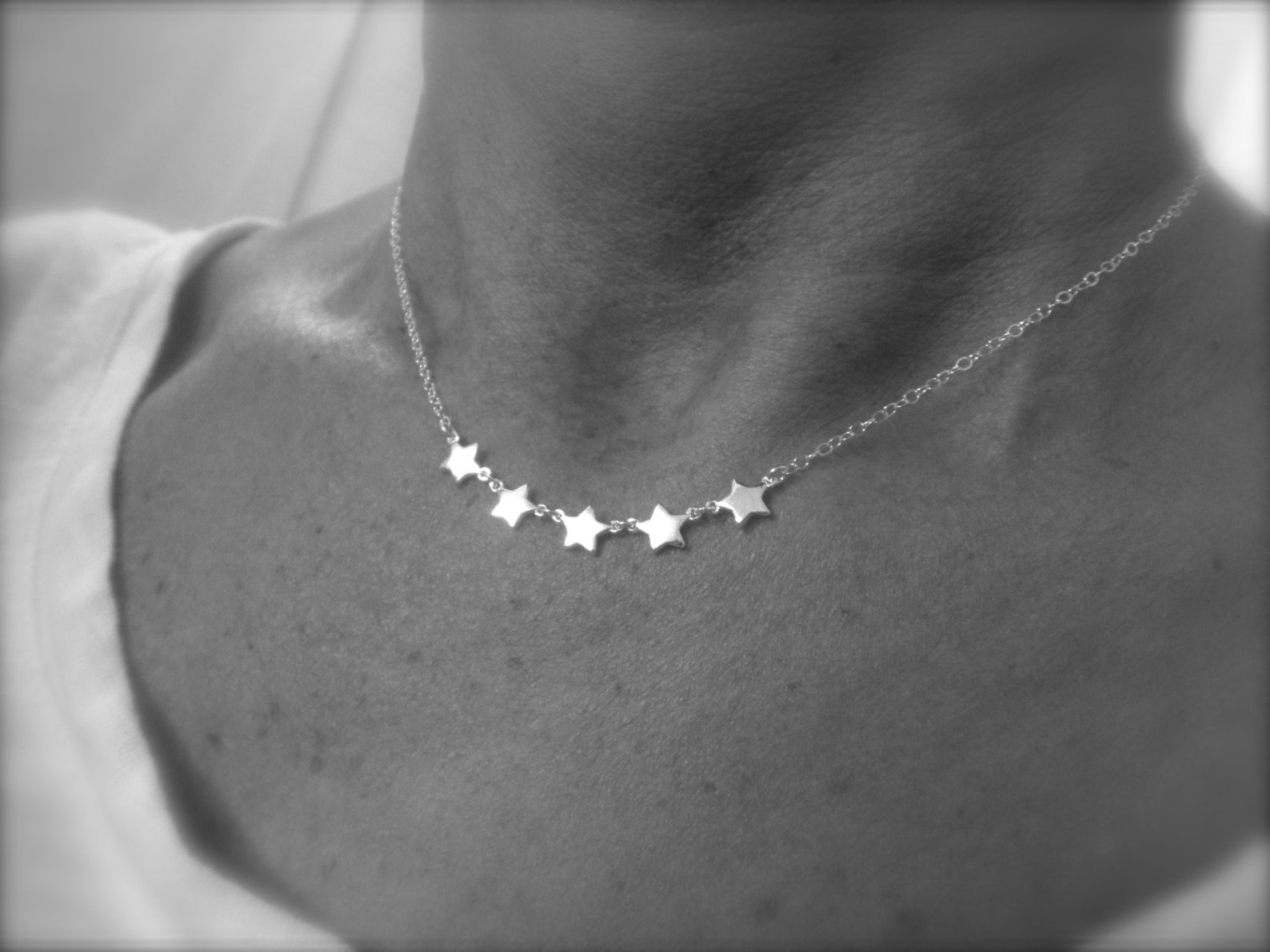 Multi Silver Star Necklace - Silver Star - Star Necklace - 925 Solid ...