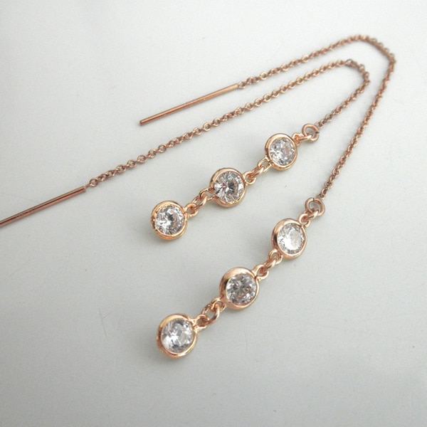 Ear Thread Earrings - Etsy