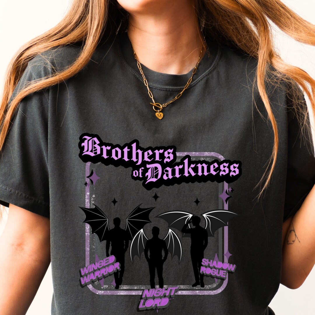 Brothers of Darkness Shirt | Dark Fantasy Tee | Winged Warriors ...