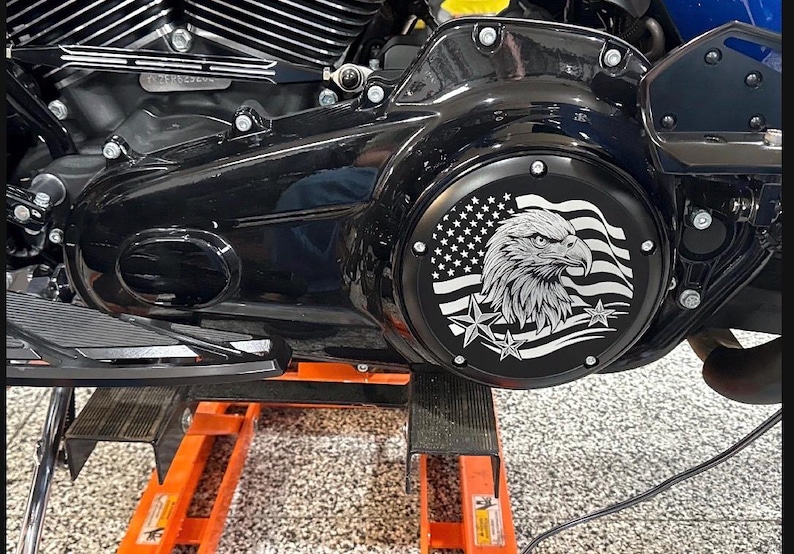 Custom Harley Derby And/or Timing Cover, Laser Engraved Billet Aluminum ...