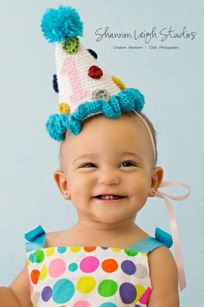 Instant Download PDF Party Hat Crochet Pattern Birthday - Etsy