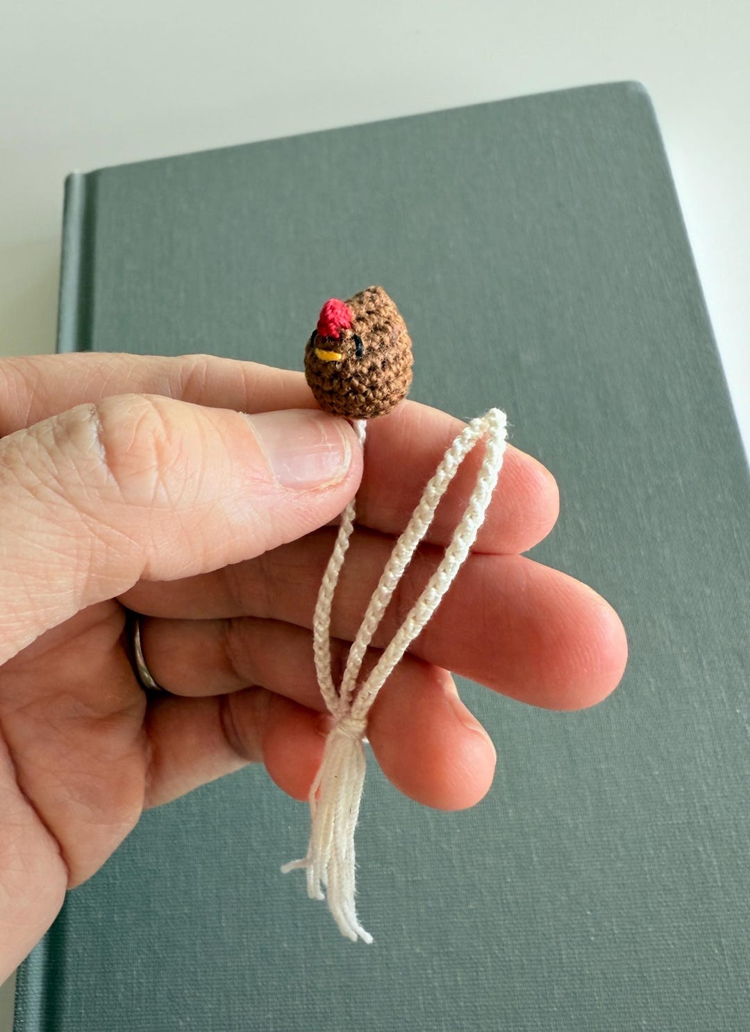 Tiny Chicken Bookmark Amigurumi Crochet - Etsy