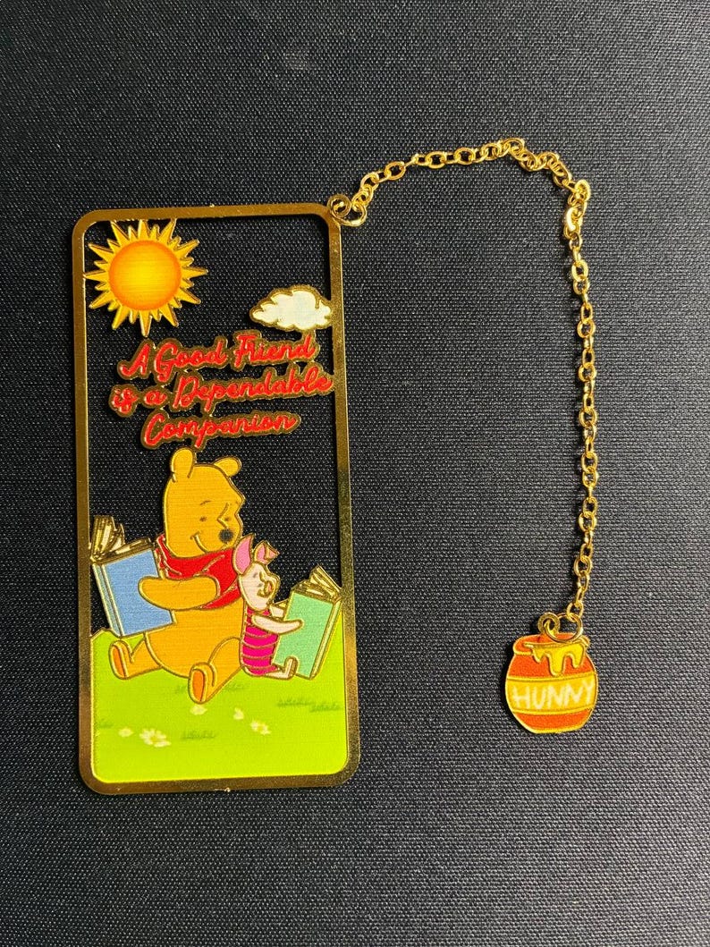 Winnie the Pooh Metal Bookmarks • Disney Bear With His Friends Tigger ...