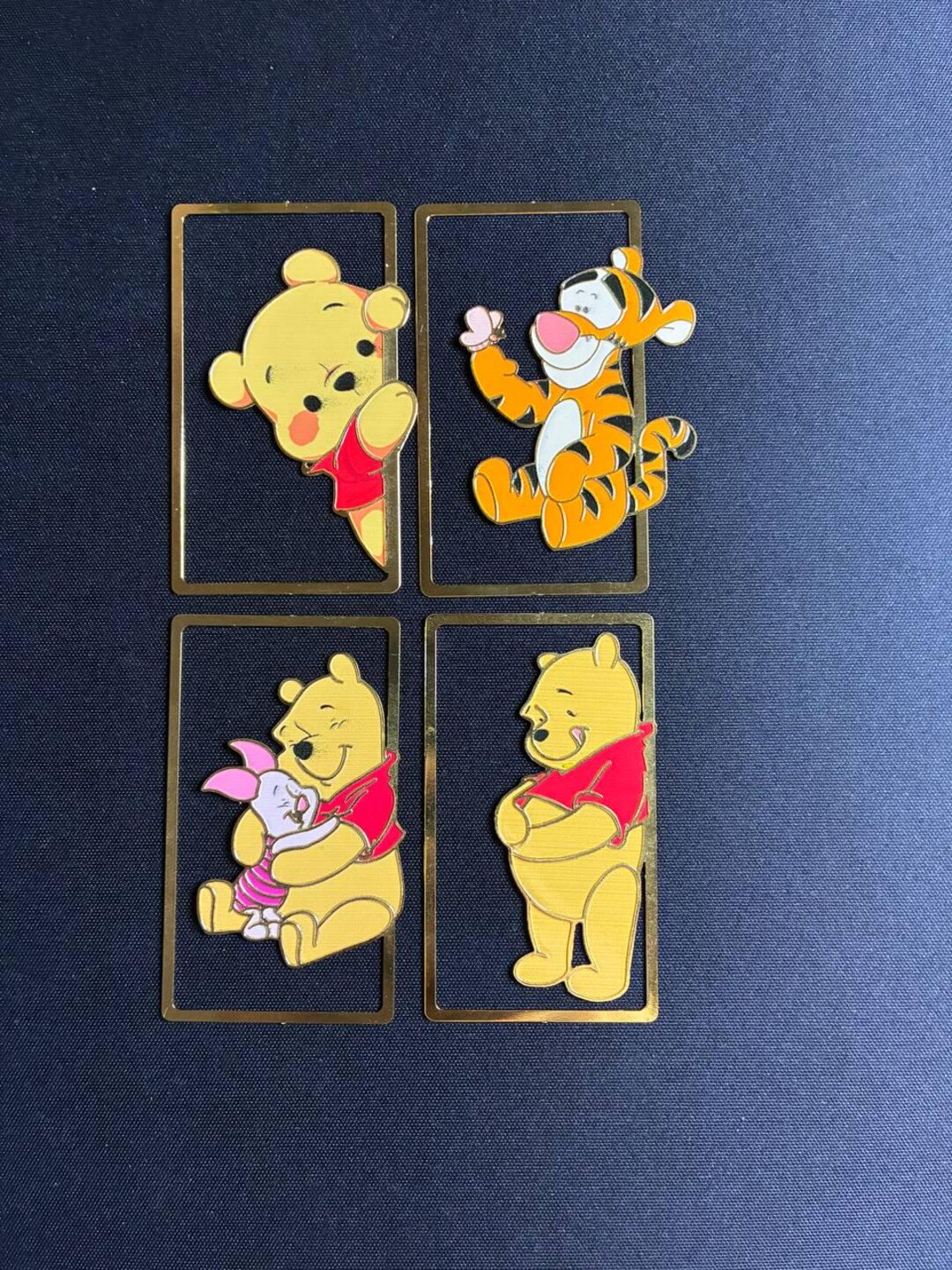 Winnie the Pooh Metal Bookmarks • Disney Bear With His Friends Tigger ...