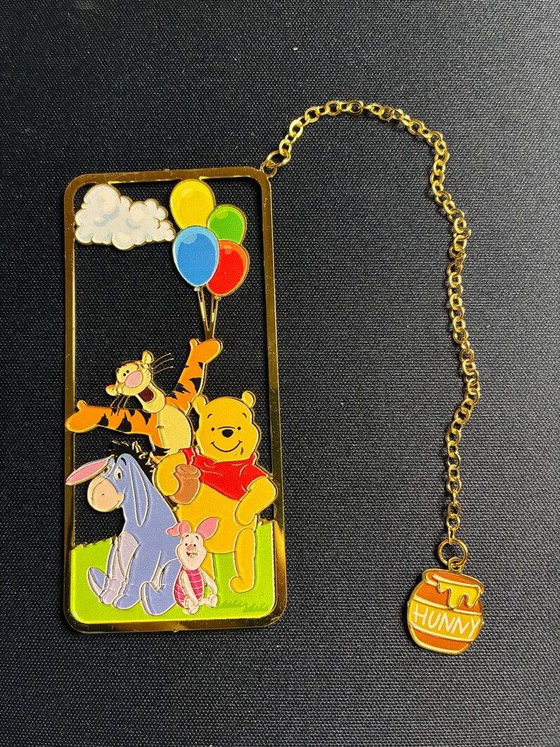 Winnie the Pooh Metal Bookmarks • Disney Bear With His Friends Tigger ...