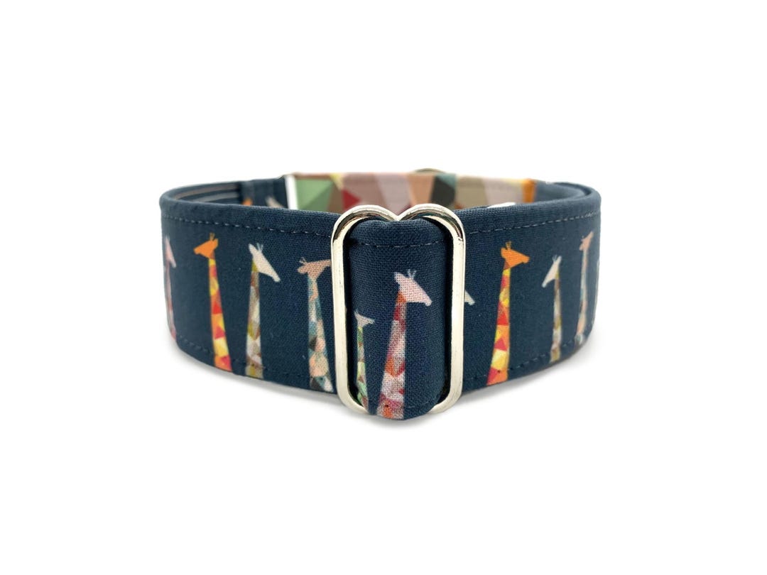 Giraffe Tower Martingale OR Quick Release Buckle Dog Collar - Thin or ...
