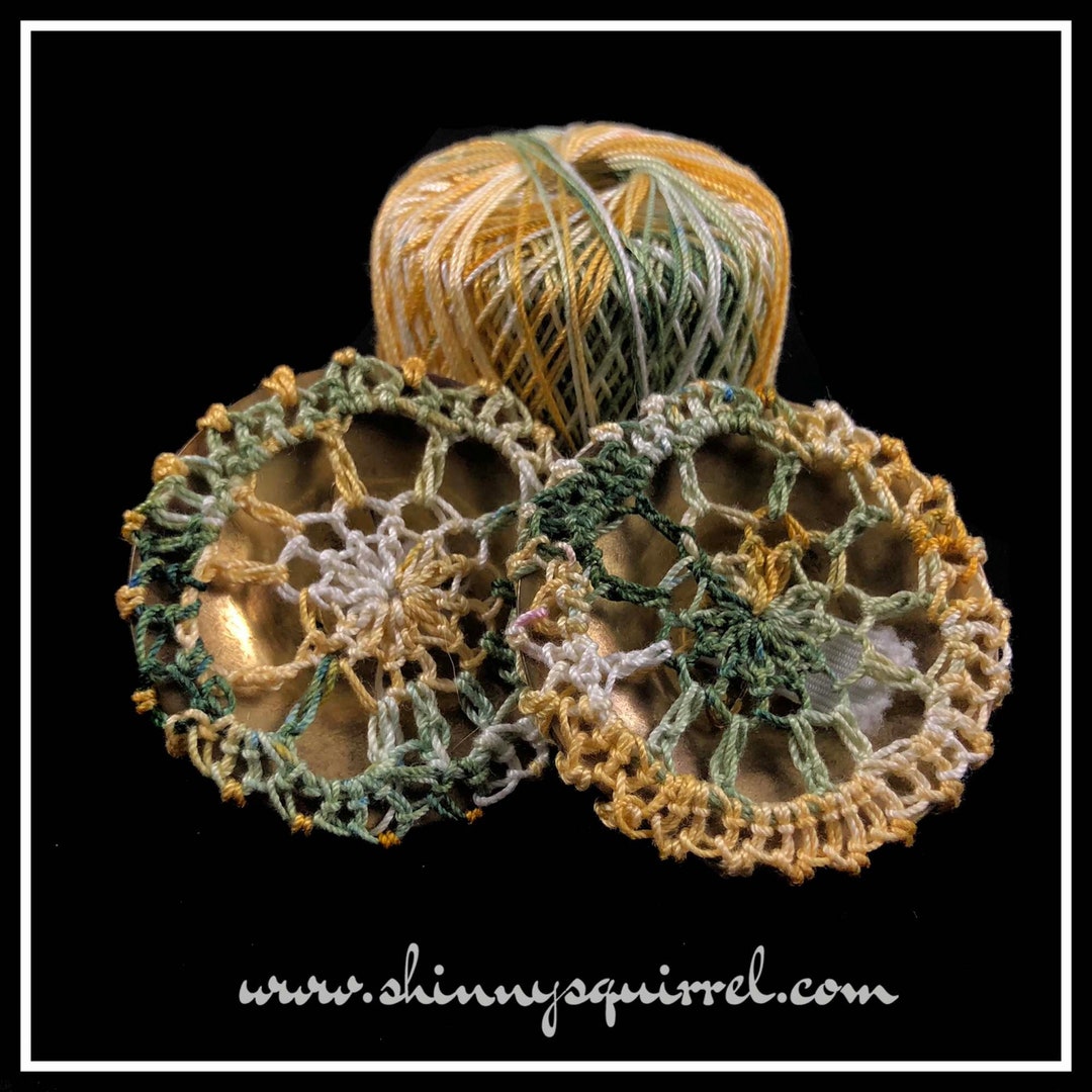 Shades of Green Yellow and White Belly Dance Zill Covers - Etsy