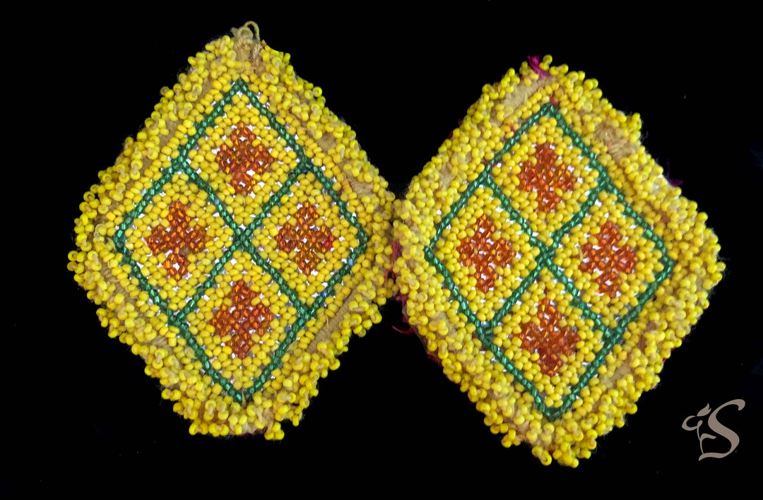 Beaded Kuchi Medallions-match Set- Tribal Belly Dance DIY Bead Disks ...