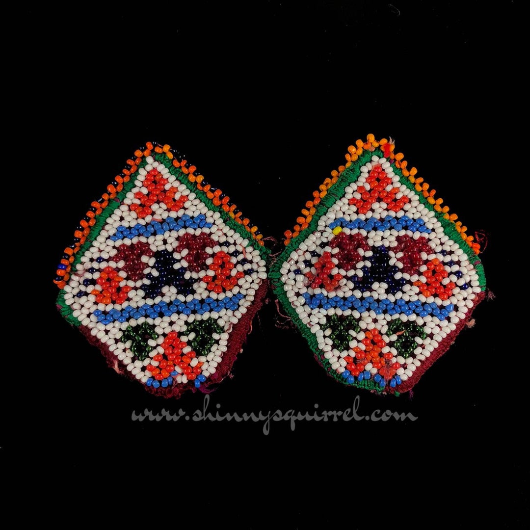Beaded Kuchi Medallions: Tribal Belly Dance DIY Bead Disks (3 × 3.75 ...
