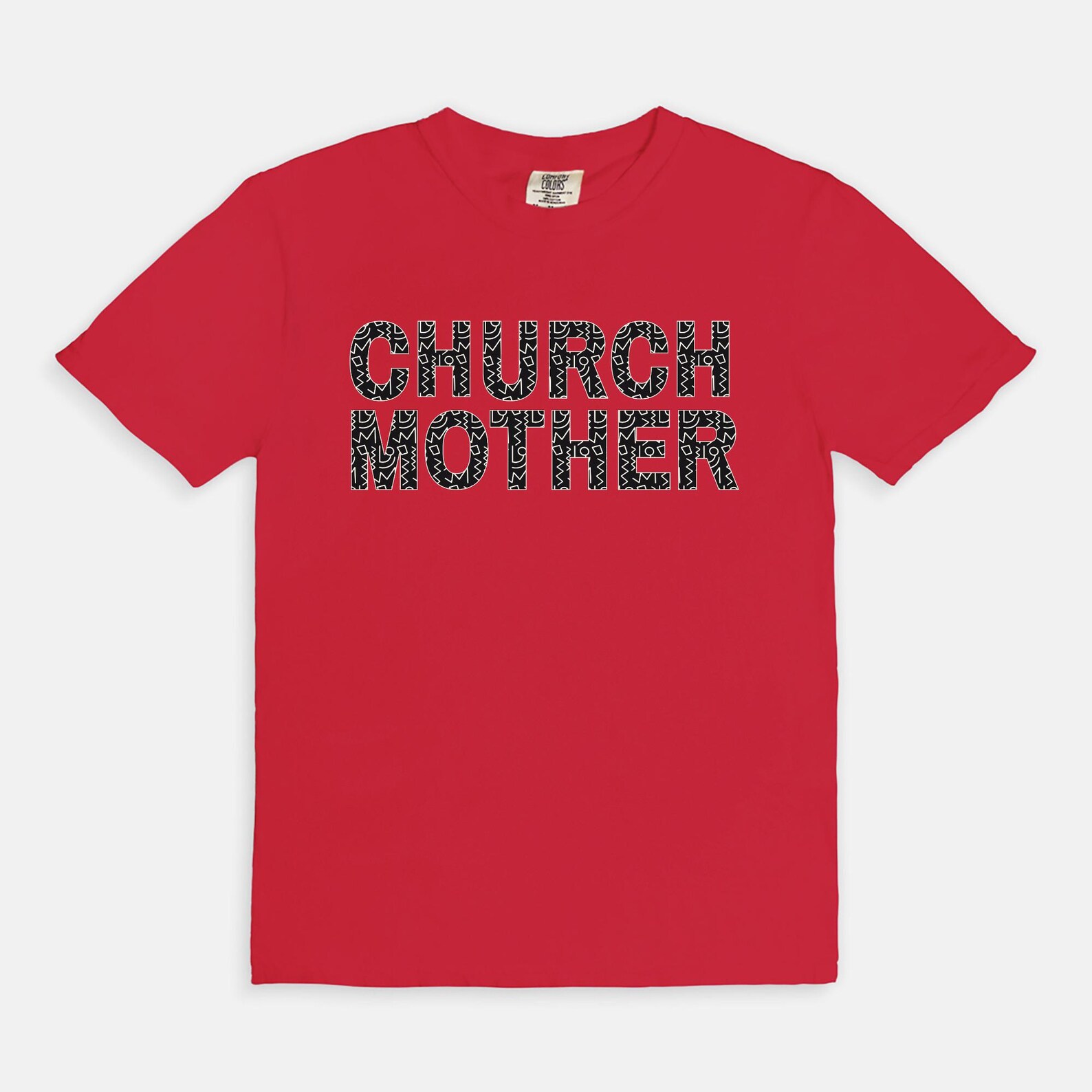 Church Mother Tribal Print, Unisex Christian T-shirt Black History ...