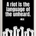 A Riot is the Language of the Unheard MLK Quote Black Lives - Etsy