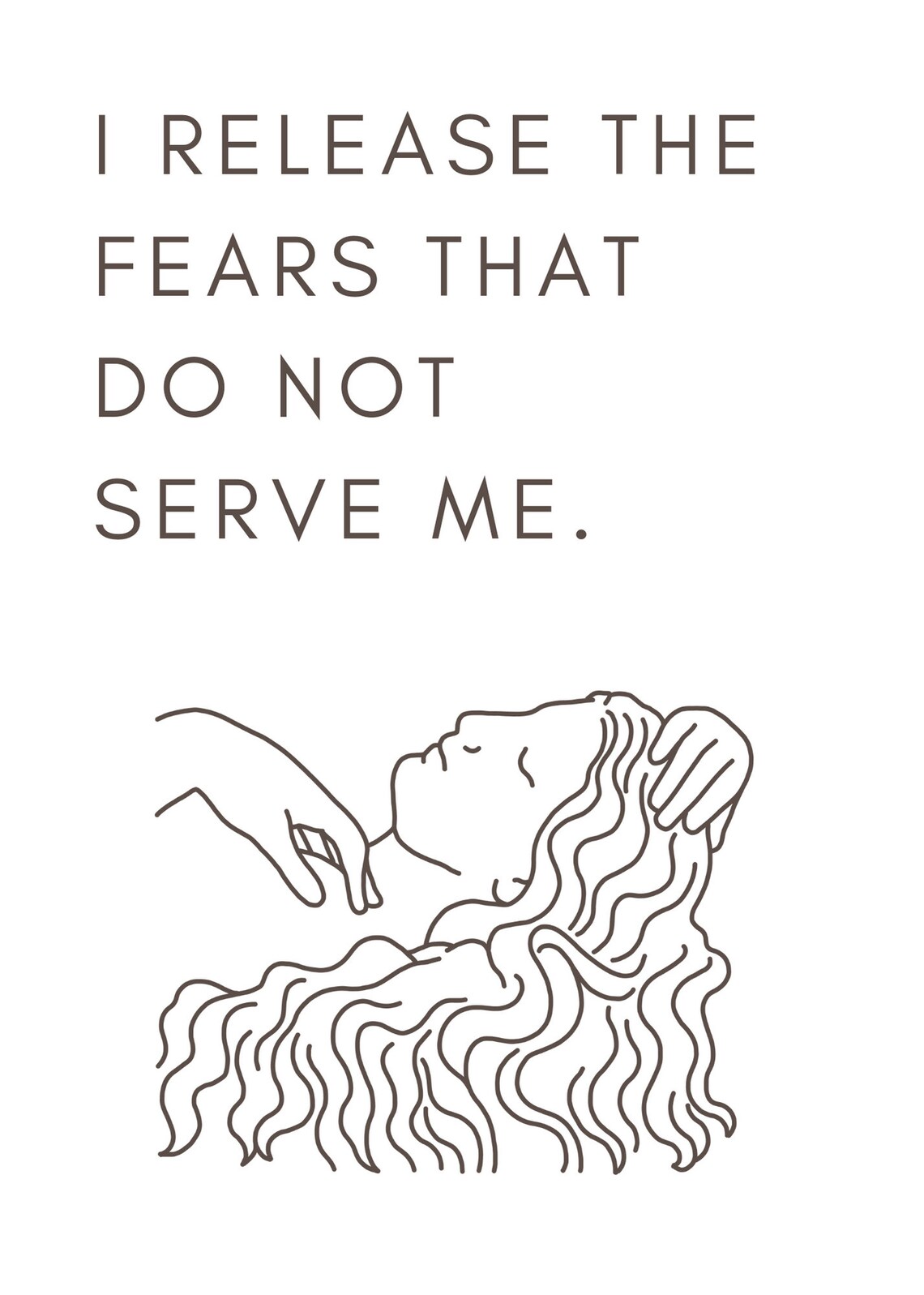 Daily Positive Affirmations / Black and White Prints / DIGITAL DOWNLOAD ...