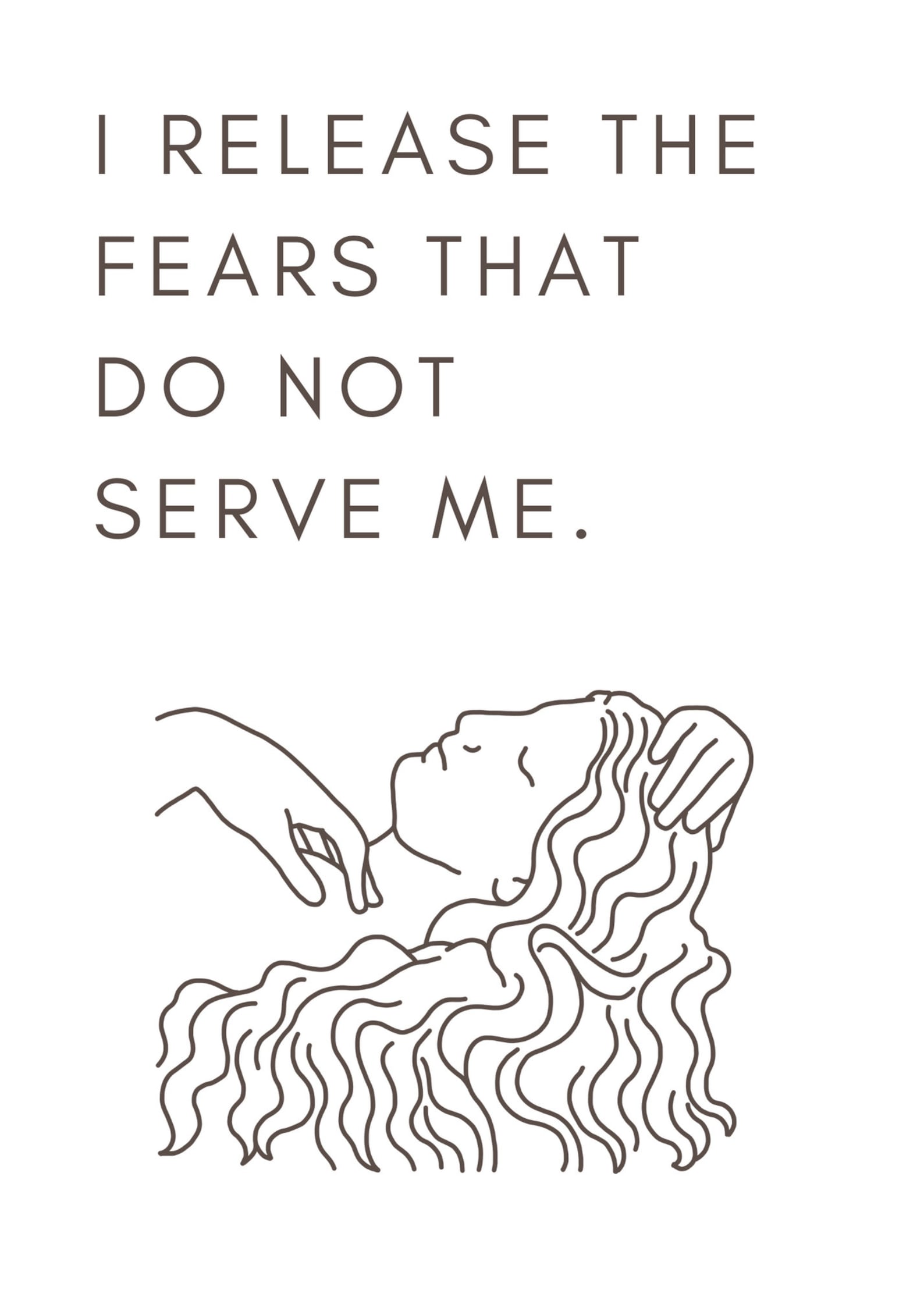 Daily Positive Affirmations / Black and White Prints / DIGITAL DOWNLOAD ...