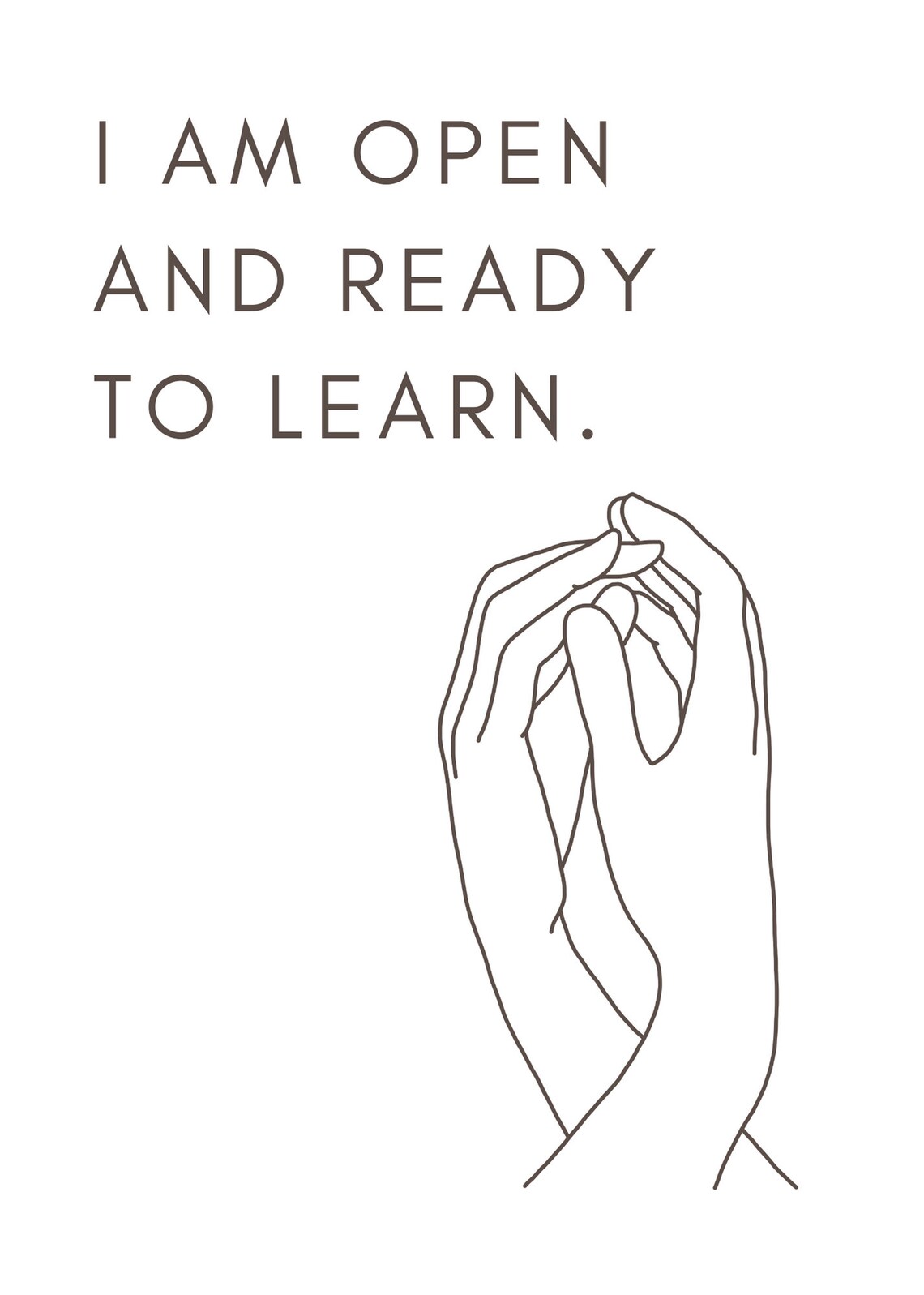 Daily Positive Affirmations / Black and White Prints / DIGITAL DOWNLOAD ...