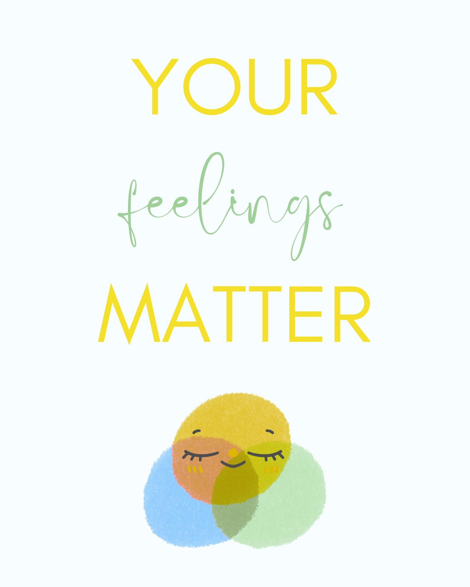 Teacher's Classroom Sign "your Feelings Matter" (digital Download) - Etsy