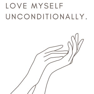 Daily Positive Affirmations / Black and White Prints / DIGITAL DOWNLOAD ...