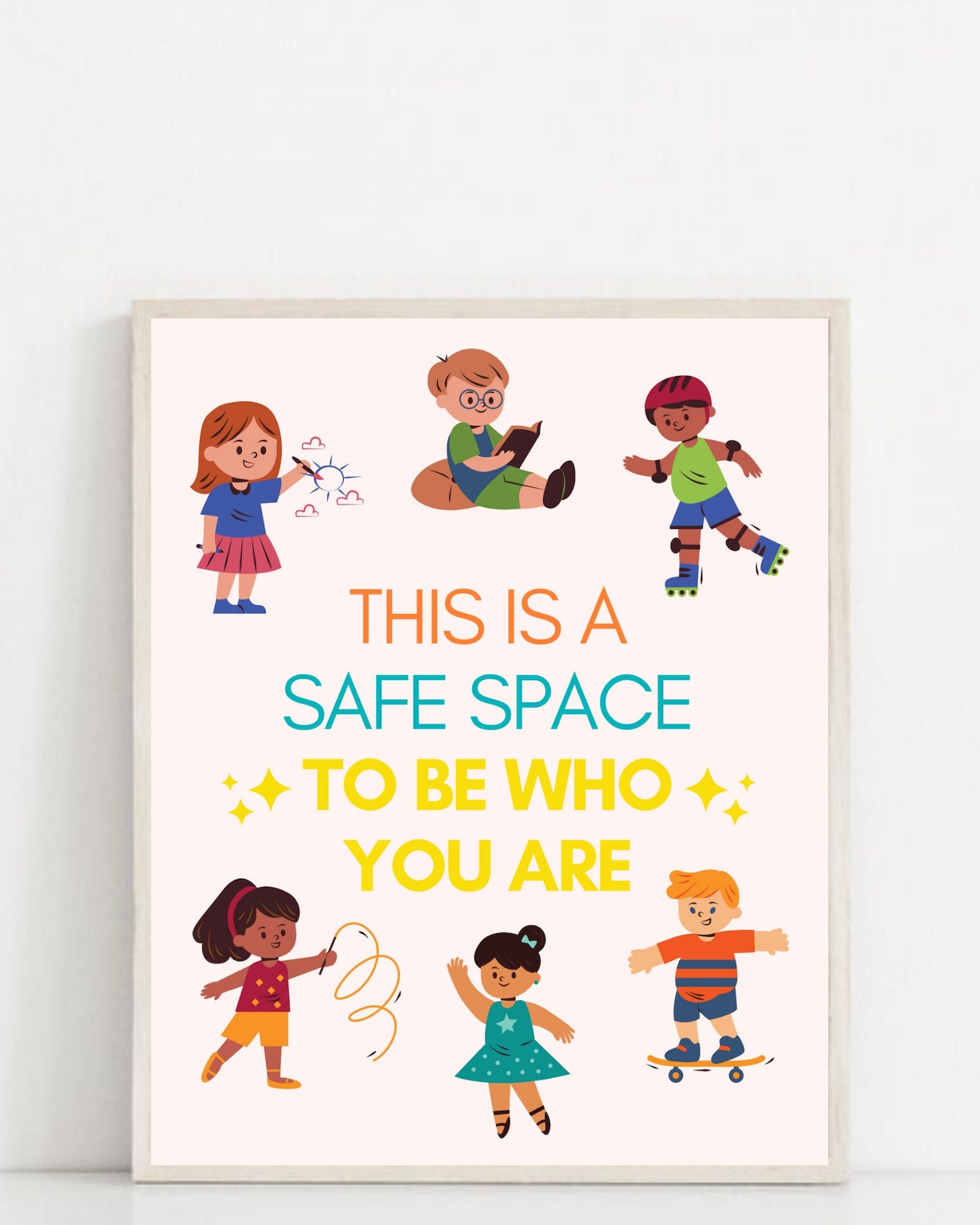 This is A Safe Space to Be Who You Are / Teacher's Printable Sign ...