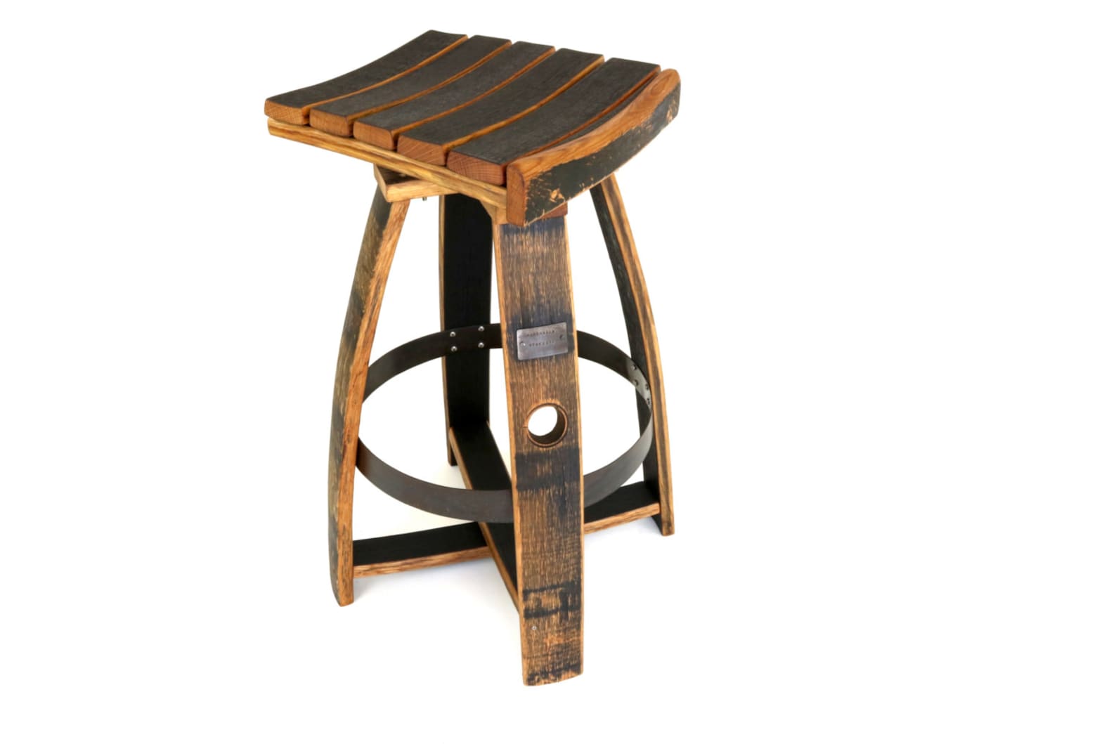 Whiskey Barrel Bar Stools With Swivel - Etsy