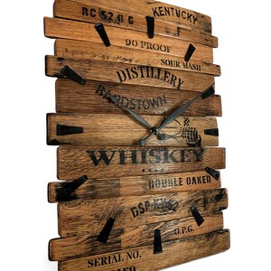 Whiskey Barrel Clock - Bourbon Barrel Wall Hanging Clocks - Kentucky ...