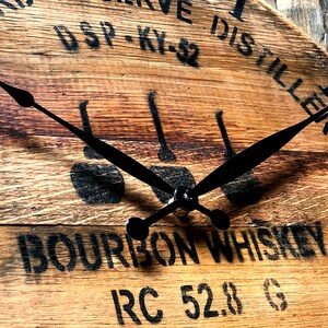 Bourbon Whiskey Barrel Wall Hanging Clock Wall Mounted Round Clocks ...
