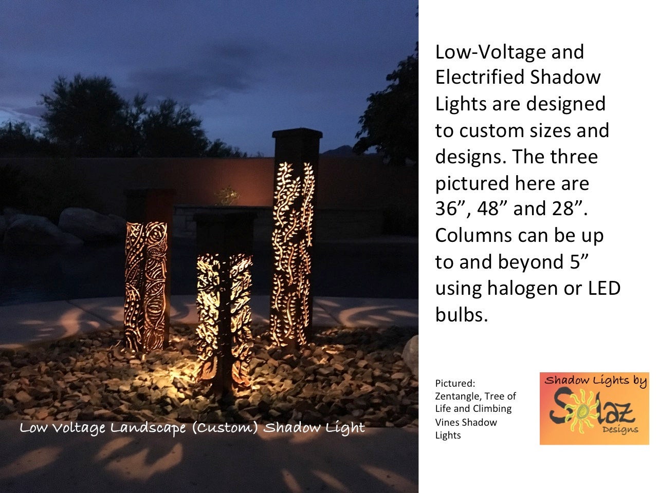 Tree of Life Solar Shadow Light solar or Low-voltage - Etsy