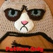 Grumpy Cat Inspired Crochet Hat Pattern in Sizes Toddler to XL Adult - Etsy