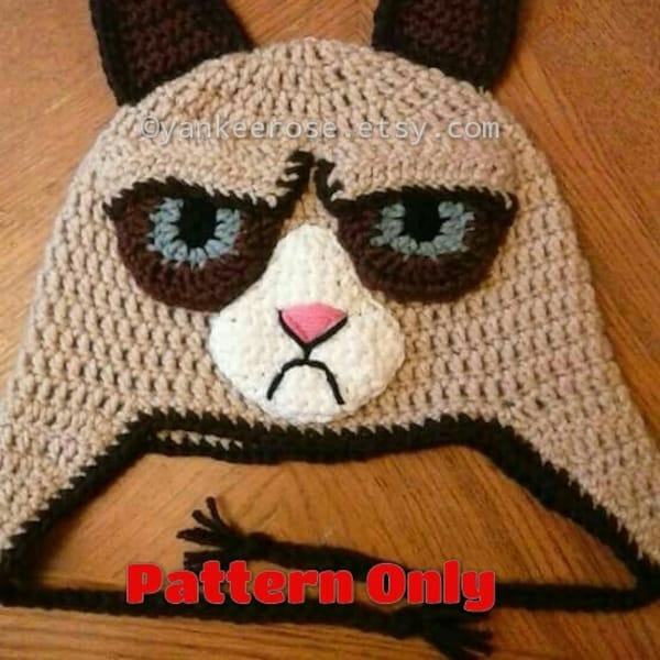 Crochet Grumpy Cat - Etsy