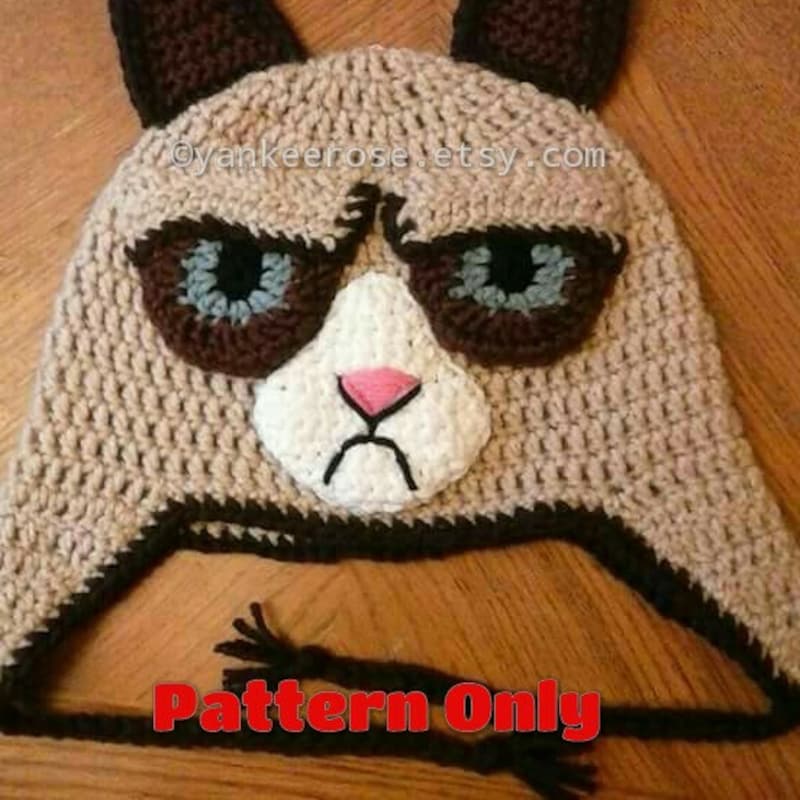 Crochet Grumpy Cat - Etsy